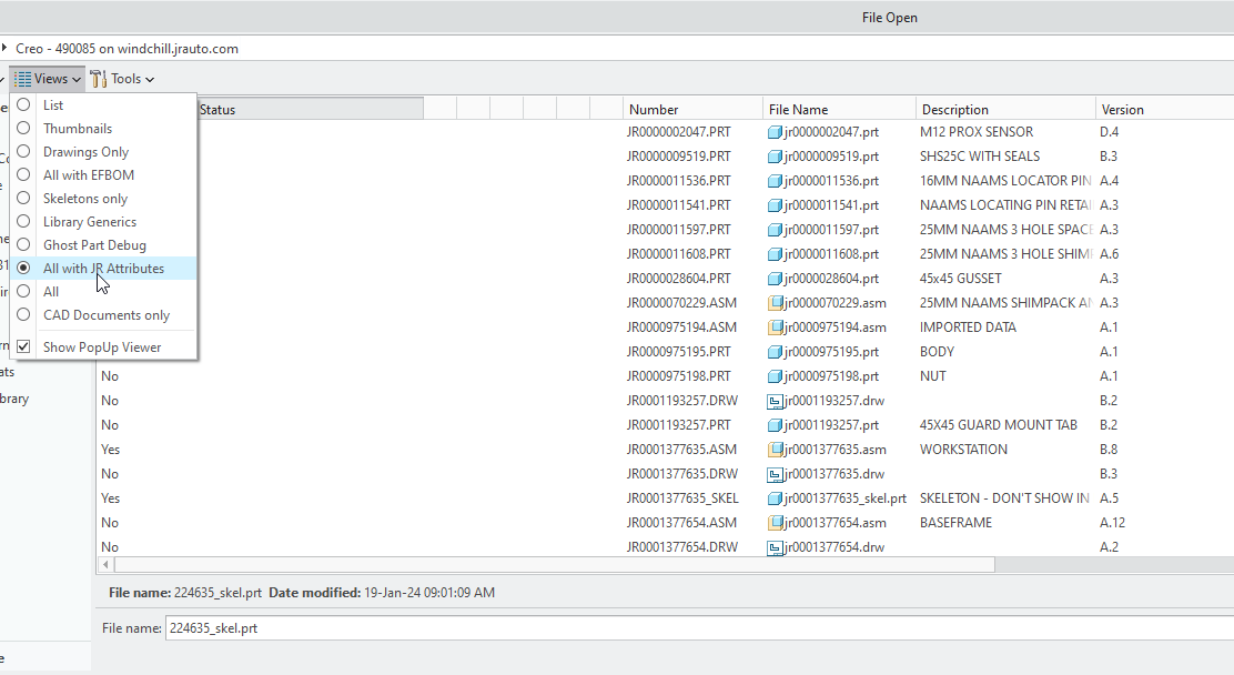 Solved: File Open Dialogue Box - Views Management (adding ... - PTC Community