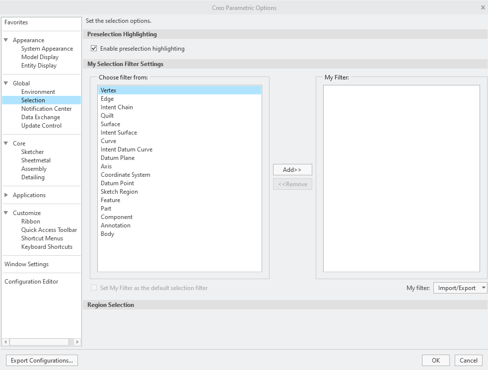 Creo 9 - how to select a part in an assembly? - PTC Community
