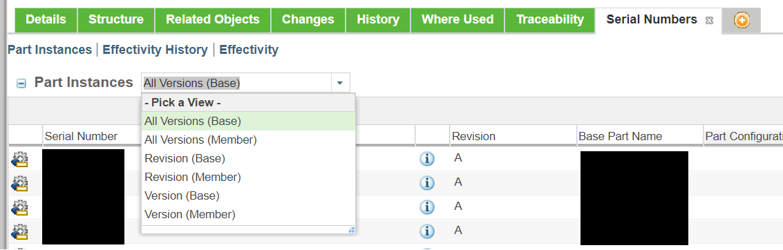 Only show latest revision for serial numbers? - PTC Community
