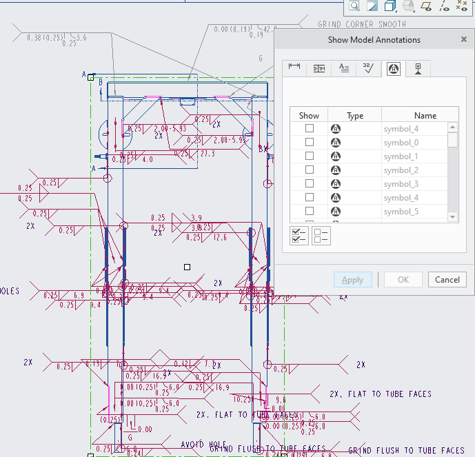 Solved: Show Model Annotations for Weld Symbols on Top Lev... - PTC Community