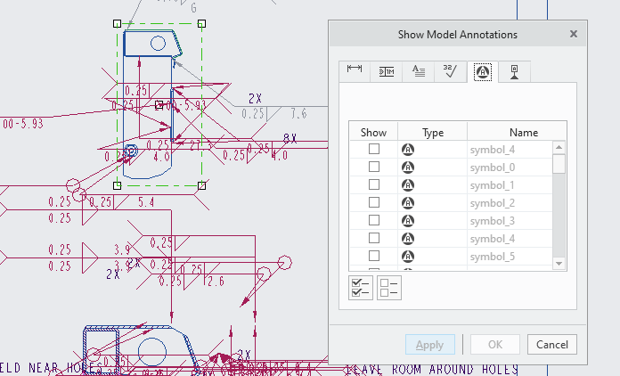 Solved: Show Model Annotations for Weld Symbols on Top Lev... - PTC Community