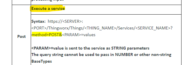 Solved Use Thingworx Service As Rest Api Ptc Community