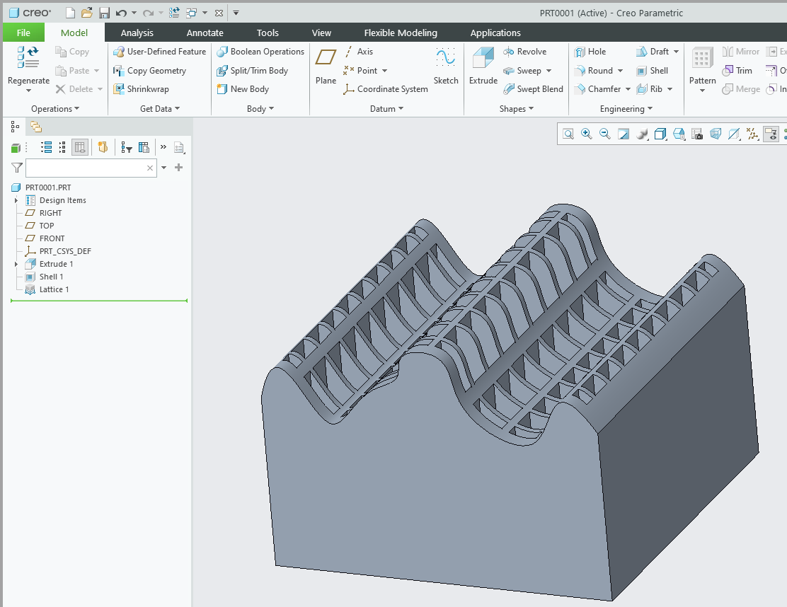 Solved: Lattice by shelling - PTC Community