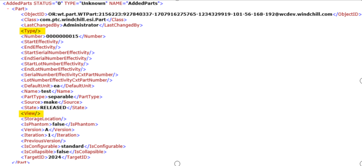 Generated Xml File Some Attribute Tags Are Showing Ptc Community
