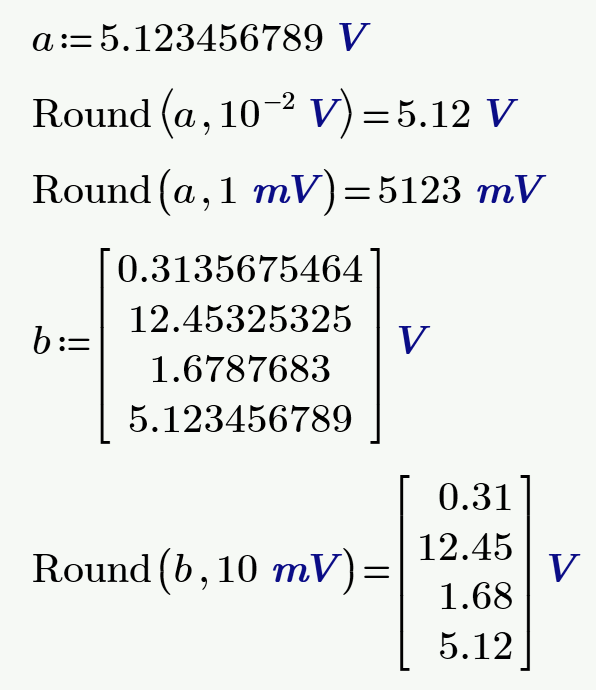 Solved: round numbers with units - PTC Community
