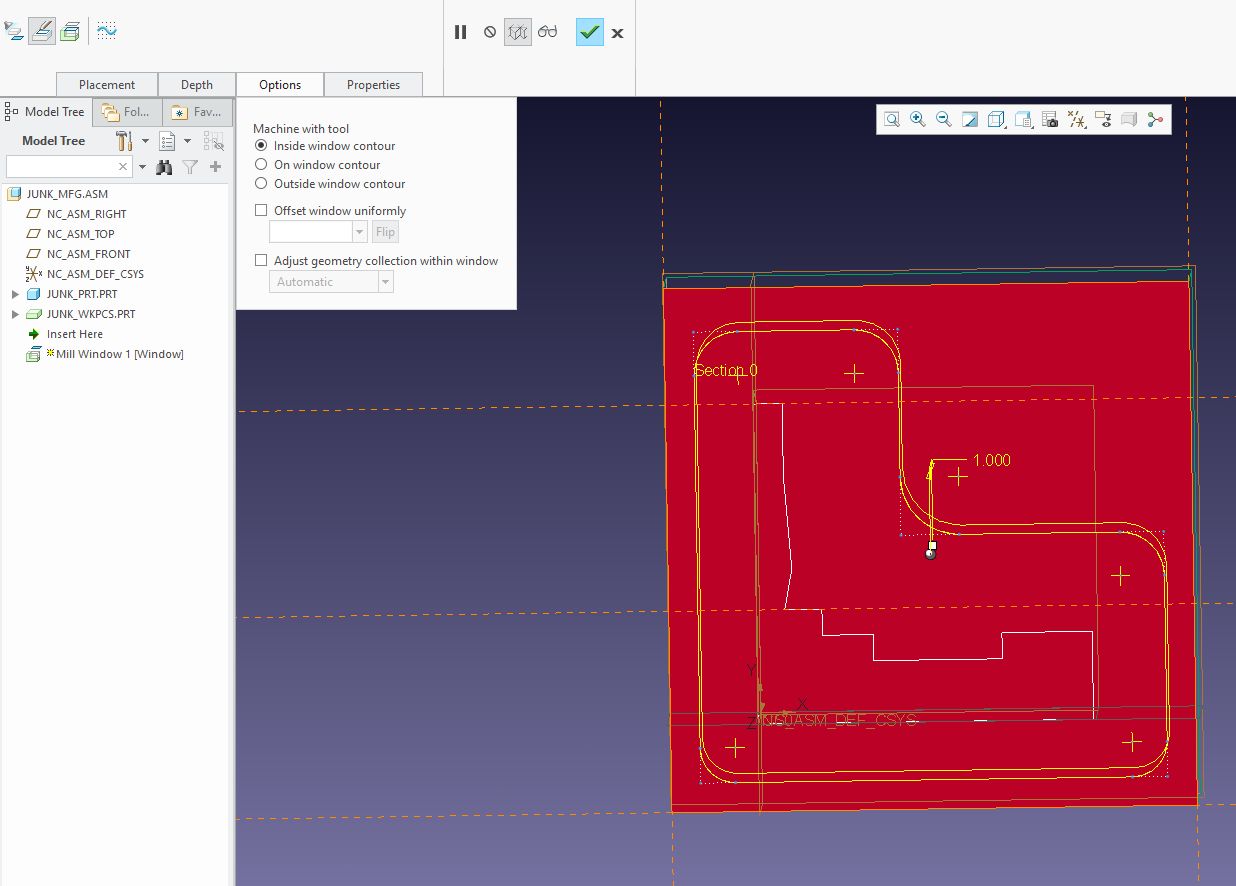 Creo4 - roughing/window machining - PTC Community